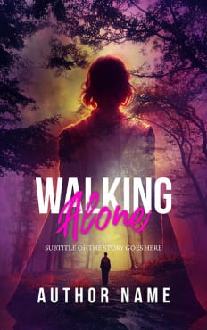 Walking alone Premade book cover